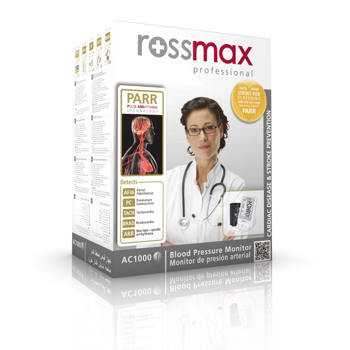Rossmax AC1000F PARR Pro Professional Blood Pressure Monitor ...