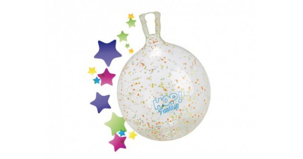 Gymnic Hop Fantasy 45 cm Transparent w/stars Physiotherapy Exercise ...