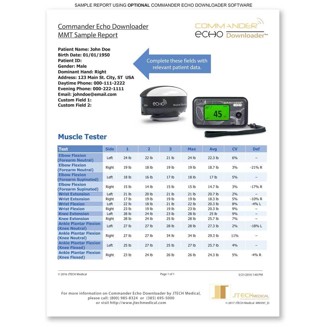 JTech Commander Echo Muscle Testing Starter Kit | Herculife Malaysia