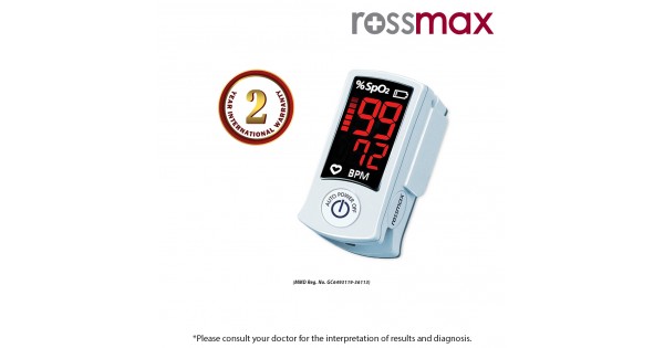 Rossmax SB100 Fingertip Pulse Oximeter | Herculife.com