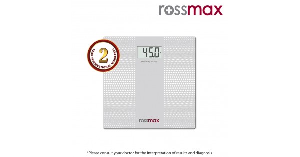 Rossmax WB101 Glass Personal Scale Super Slim | Herculife.com
