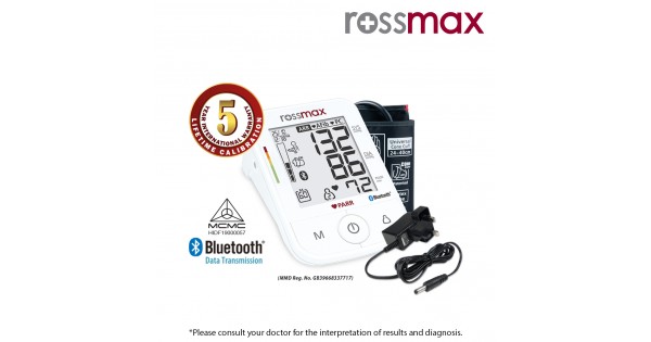 Rossmax X5 BT PARR Automatic Blood Pressure Monitor | Herculife.com